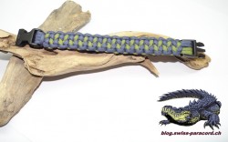 Armband navy blue / moss - Alligator Fang | Swiss Paracord GmbH