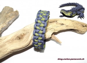 Armband navy blue / moss - Alligator Fang | Swiss Paracord GmbH