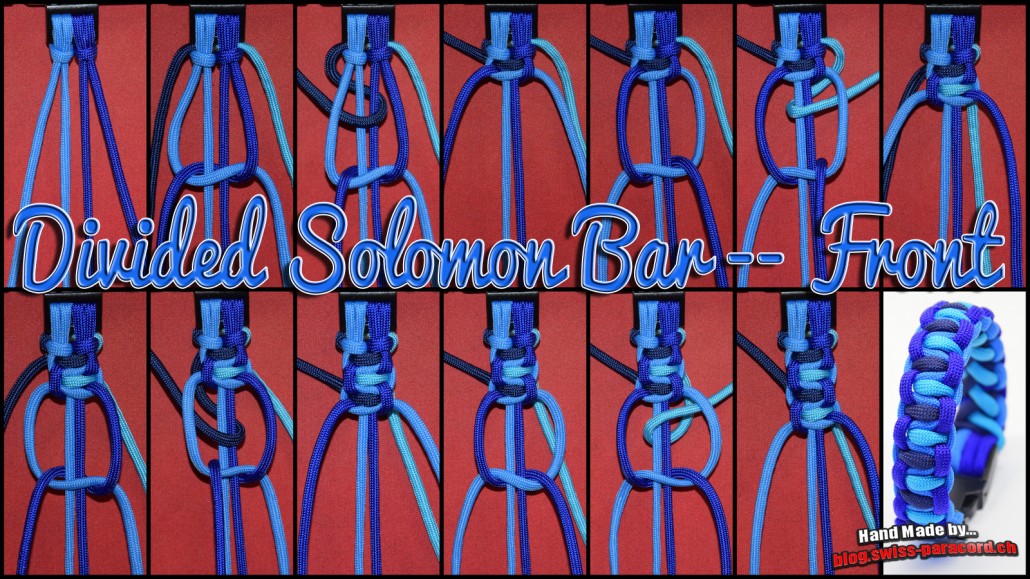 Divided Solomon Bar - Front und Tutorial | Swiss Paracord GmbH