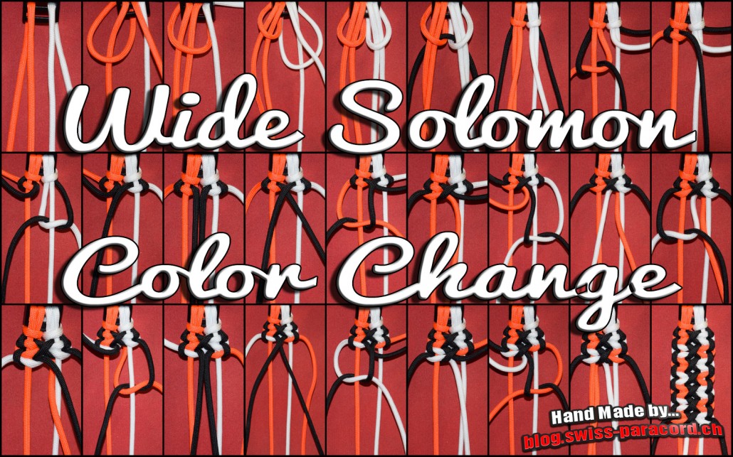 Wide Solomon mit Color Change und Tutorial | Swiss Paracord GmbH