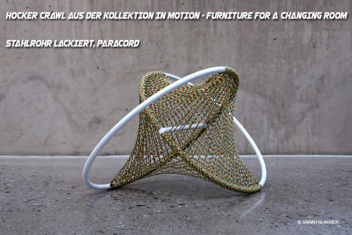 Hocker CRAWL aus der Kollektion IN MOTION | Swiss Paracord GmbH