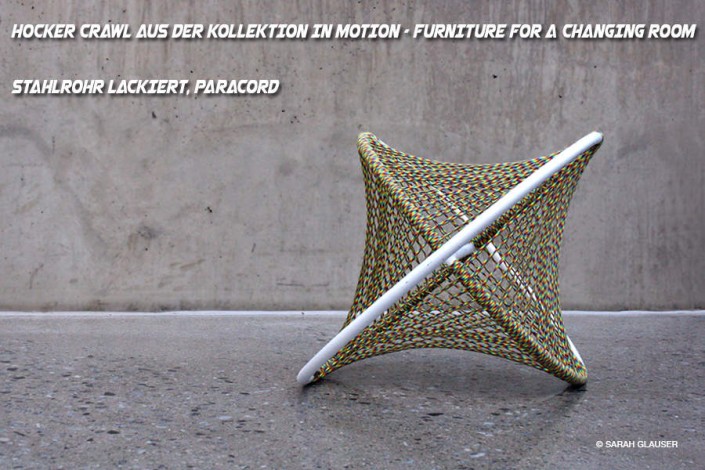 Hocker CRAWL aus der Kollektion IN MOTION | Swiss Paracord GmbH